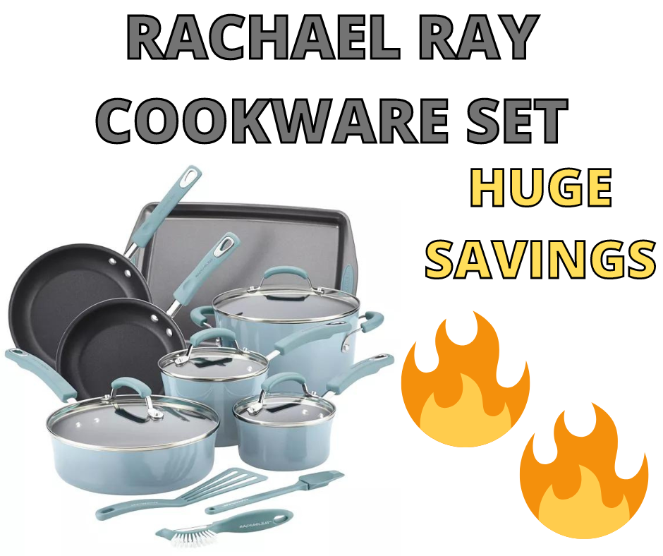Rachael Ray 14 Piece Nonstick Cookware Set Lowest Price